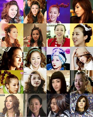 Fan Art : The many hairstyles of Sandara Park!