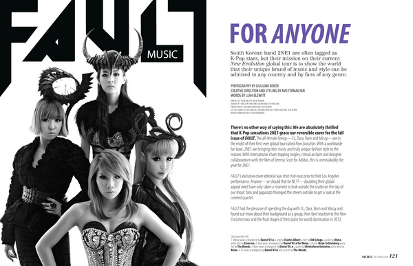 Magazine: 2NE1 is Stunning for FAULT Magazine – “For Anyone”