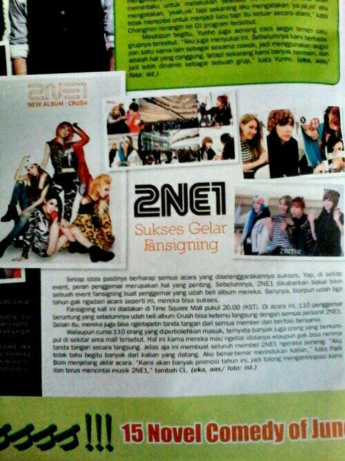 Photos: 2NE1 Featured in Indonesian Magazine “Tabloid Gaul”